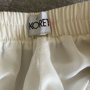 Koret | Pants & Jumpsuits | Korea Off White Wool Pleated Slacks With ...